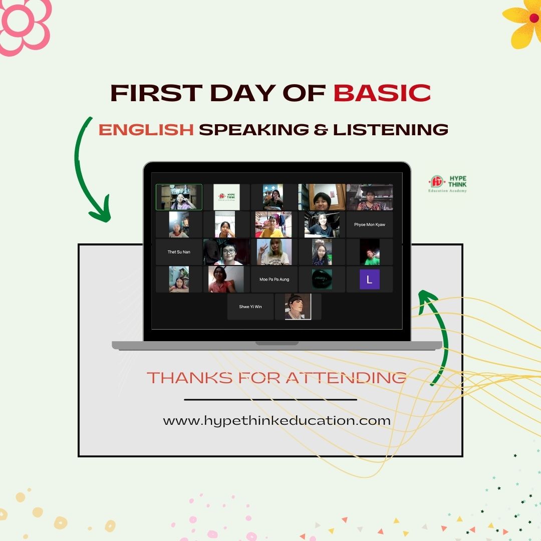 First Day of Basic English Speaking and Listening - Hype Think Education