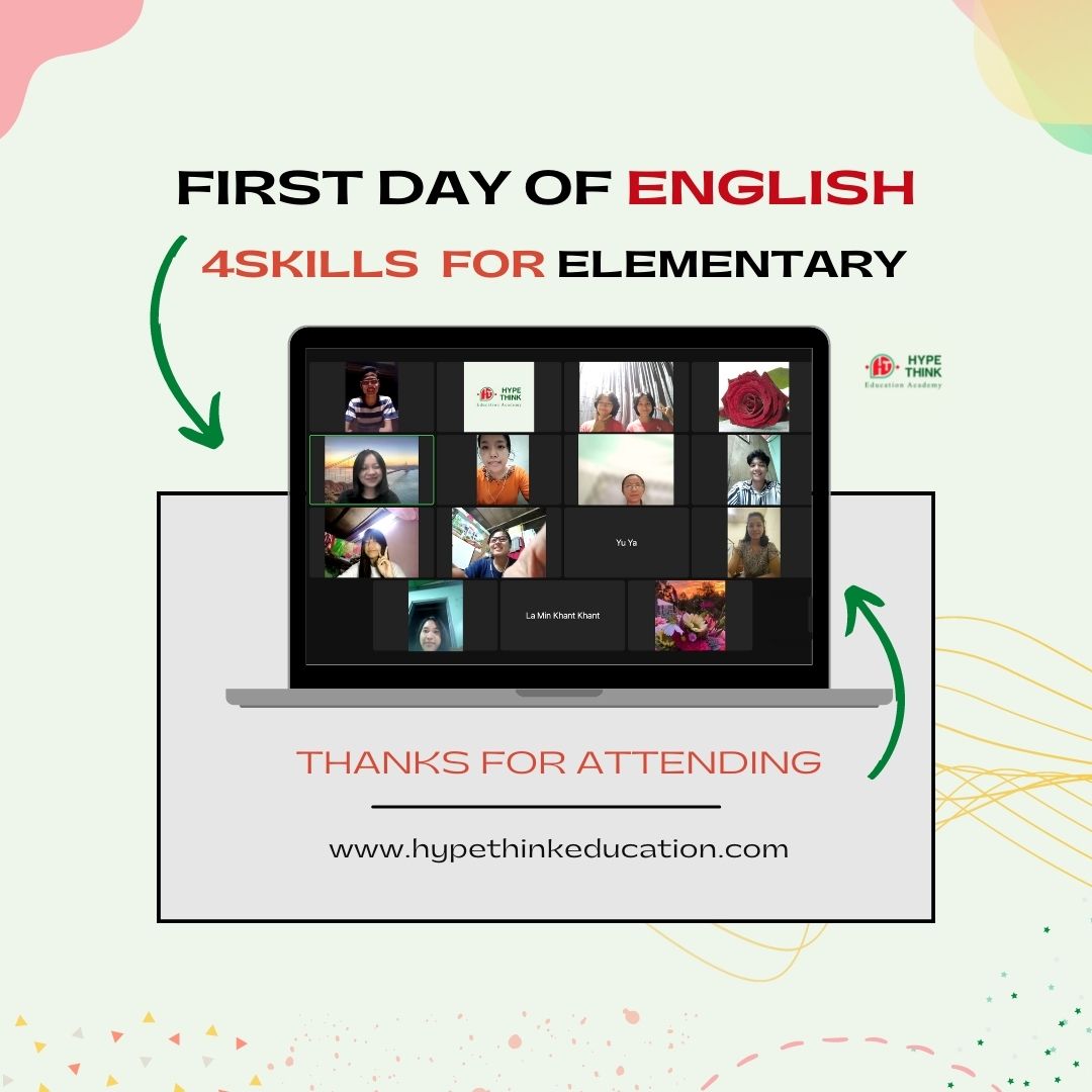 First Day of English 4Skills for Elementary - Hype Think Education