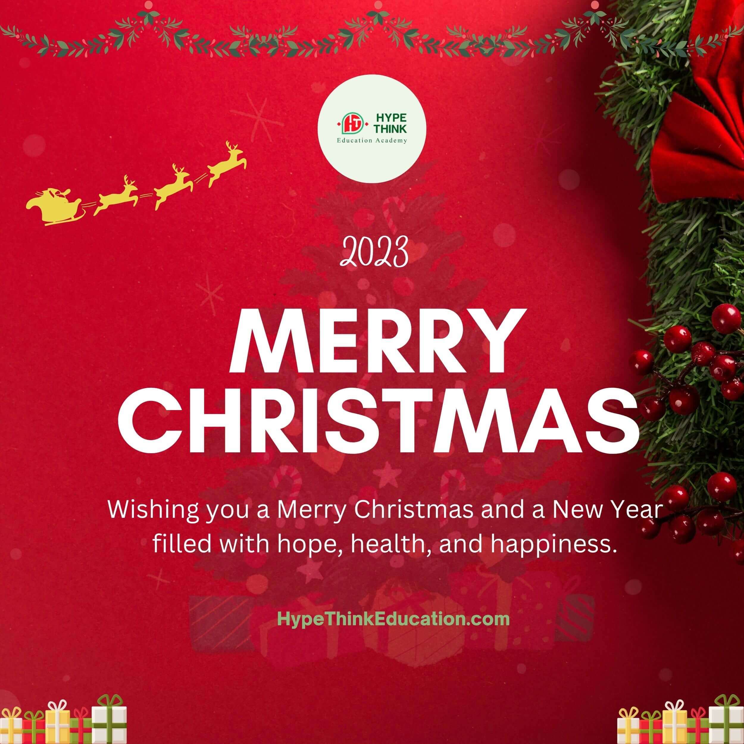 2023 Happy Christmas - Hype Think Education